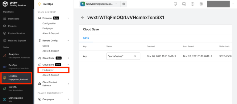 Unity Gaming Services とは？匿名ログインと Cloud Save を試してみた｜PlayFabマスターへの道